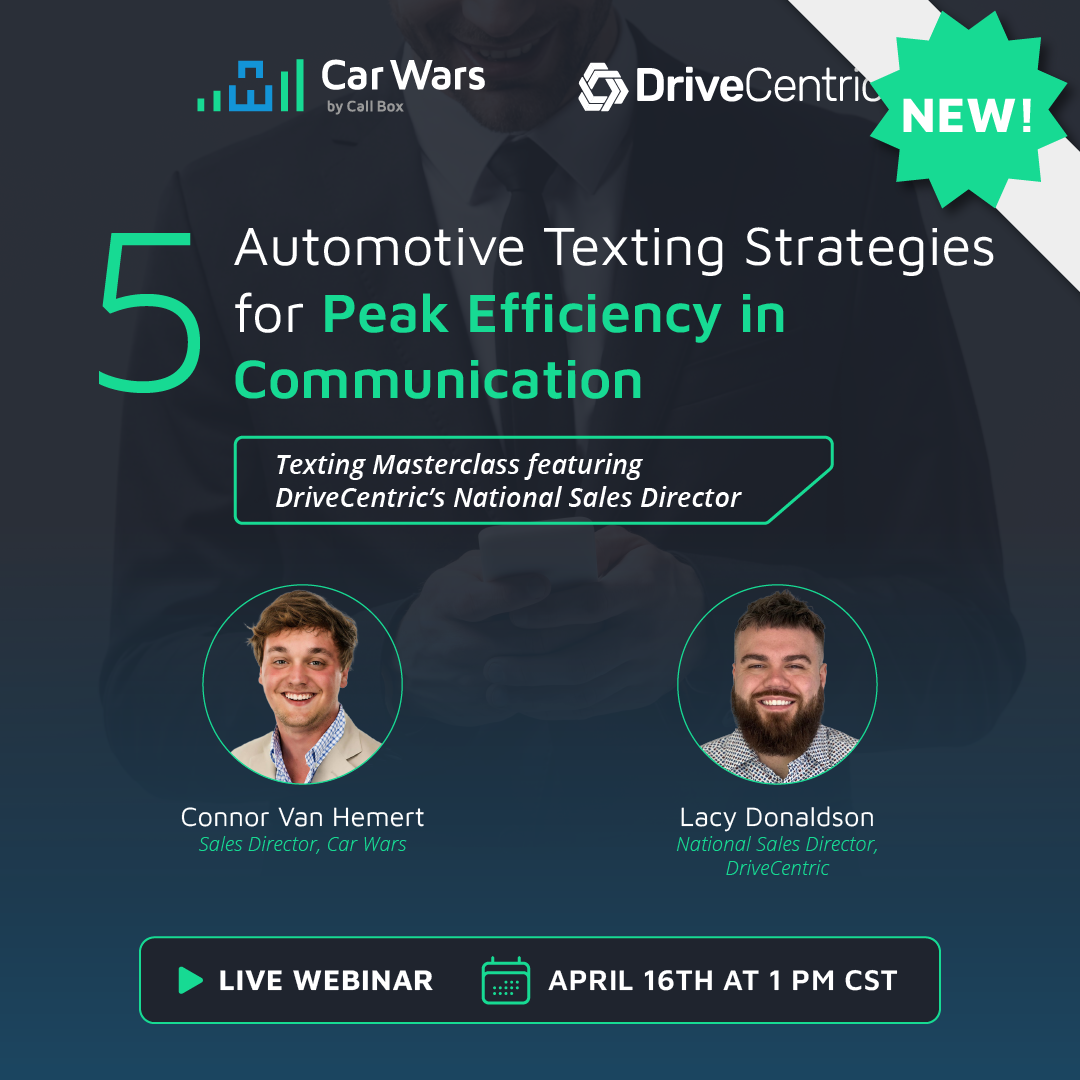 Webinars | Dealership Industry Phone Trends | Car Wars